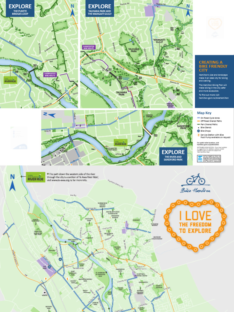 Hamilton Cycling Map and Trails Guide | PDF