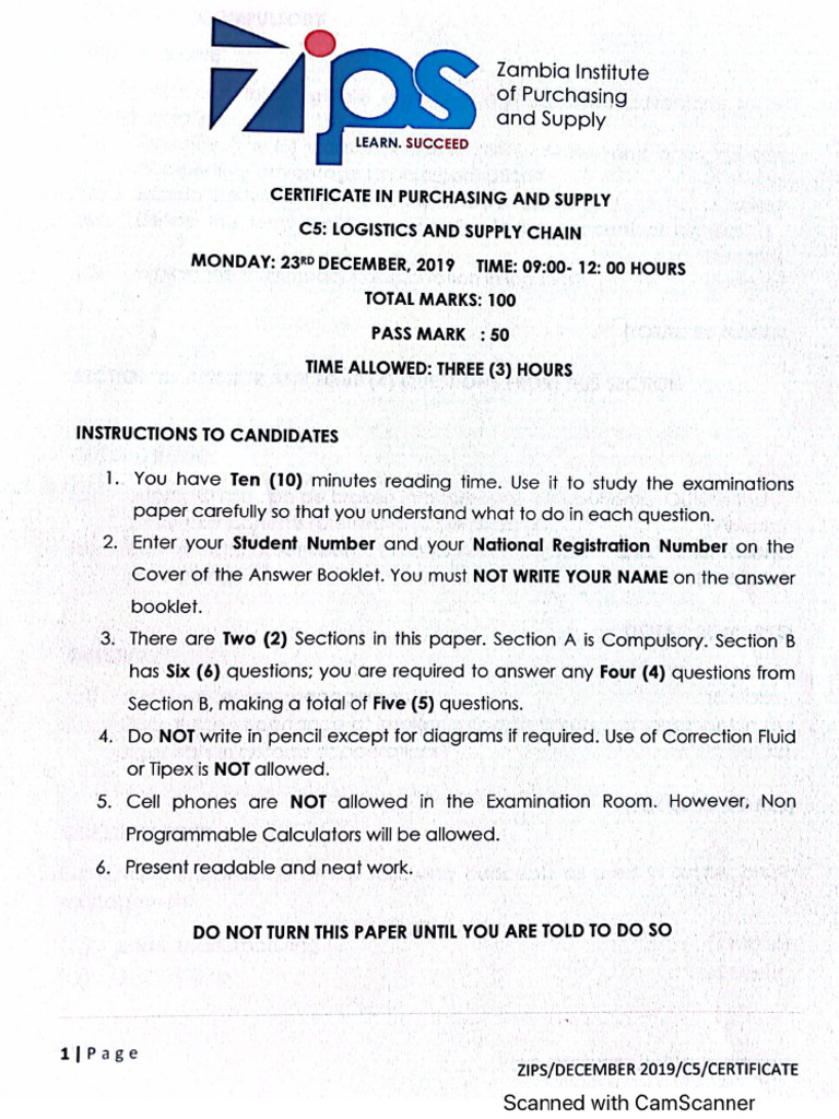 c5 LSCM Dec 2019 | PDF