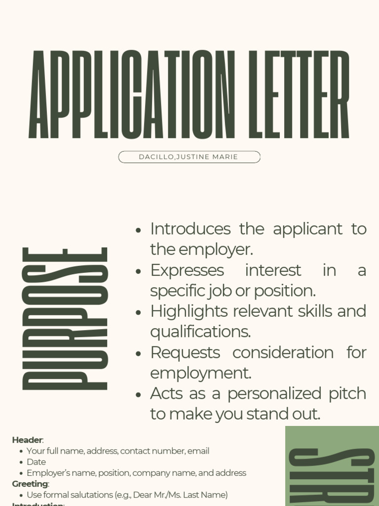 How to Write an Effective Application Letter | PDF | Résumé | Human ...