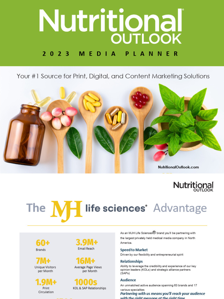 2023 Nutritional Outlook Media Kit | PDF | Advertising | Dietary ...