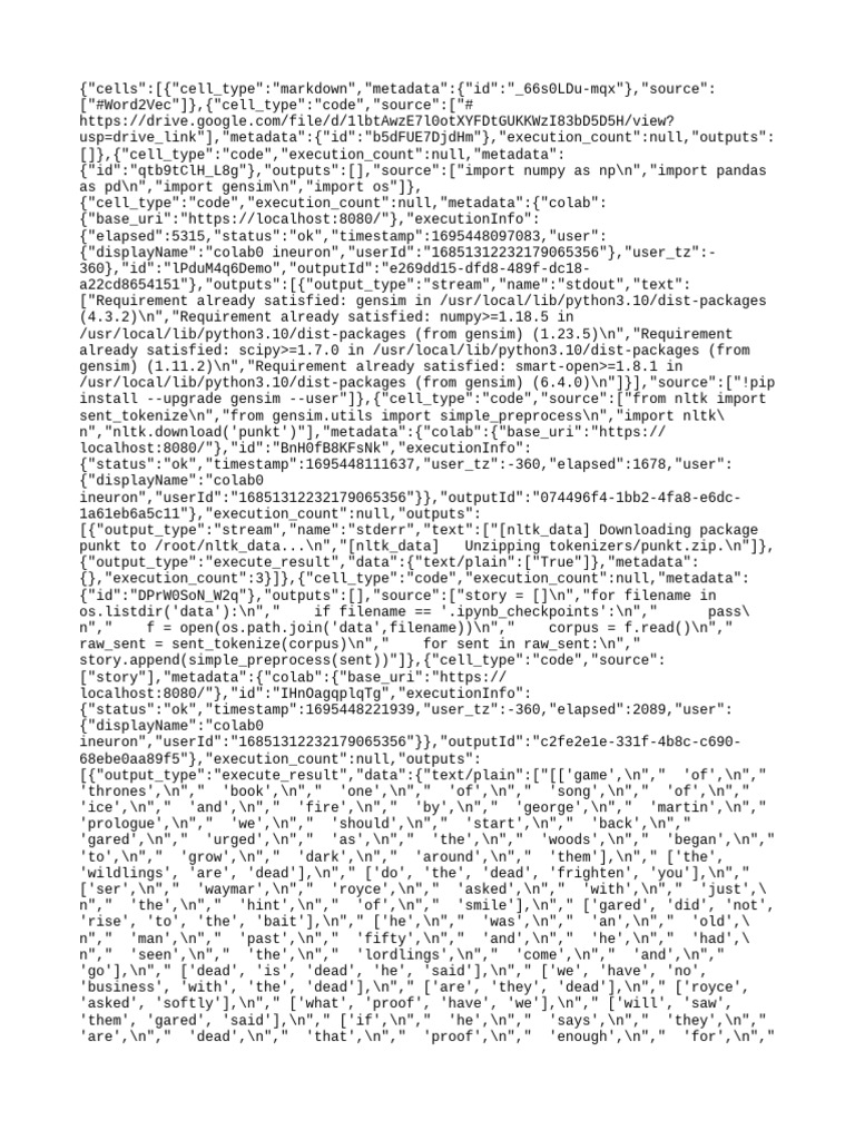 3.Text Representation Word Embeddings 2.Ipynb | PDF