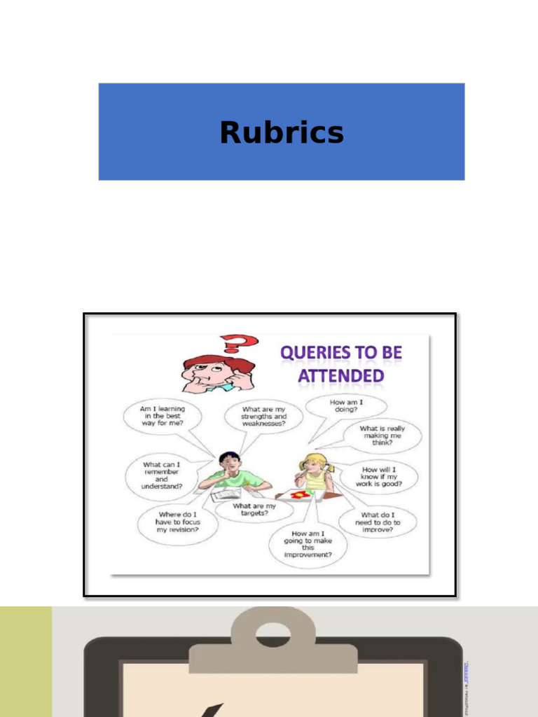 Rubrics, Its Types, Advantages and Disadvantages of Rubrics, Designing ...