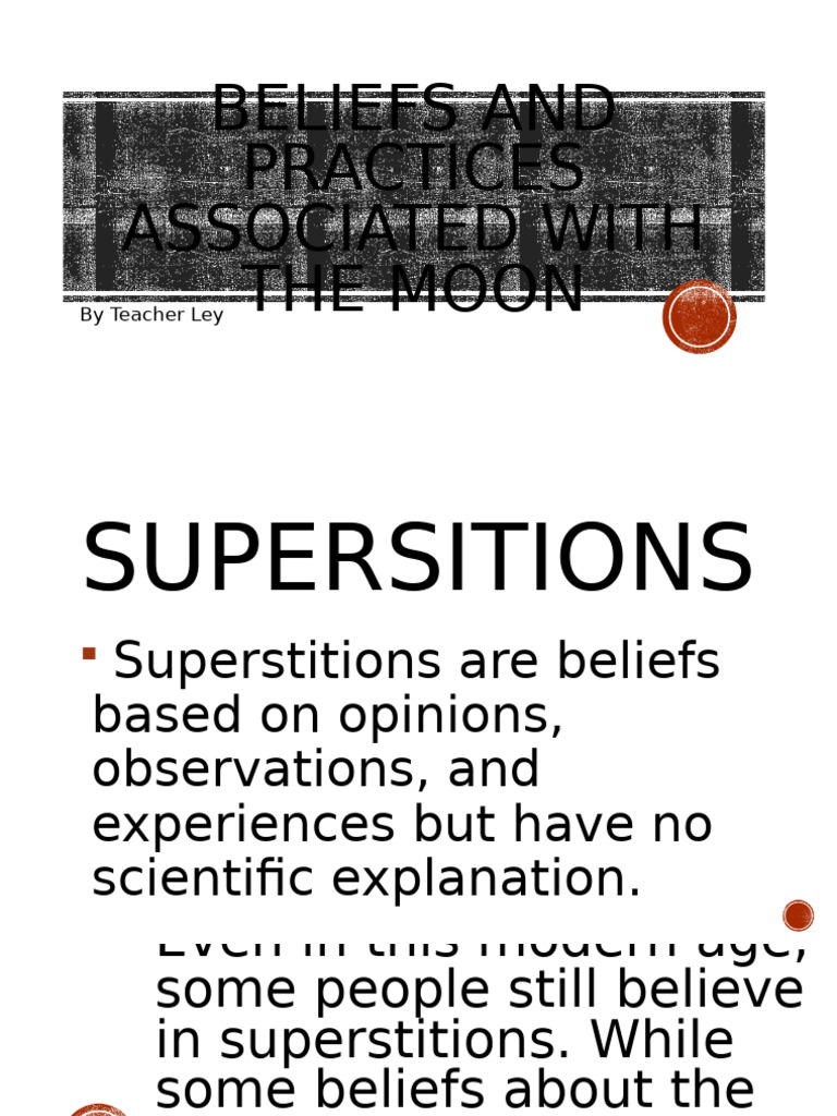 Moon Beliefs: Science and Superstitions | PDF | Moon | Earth