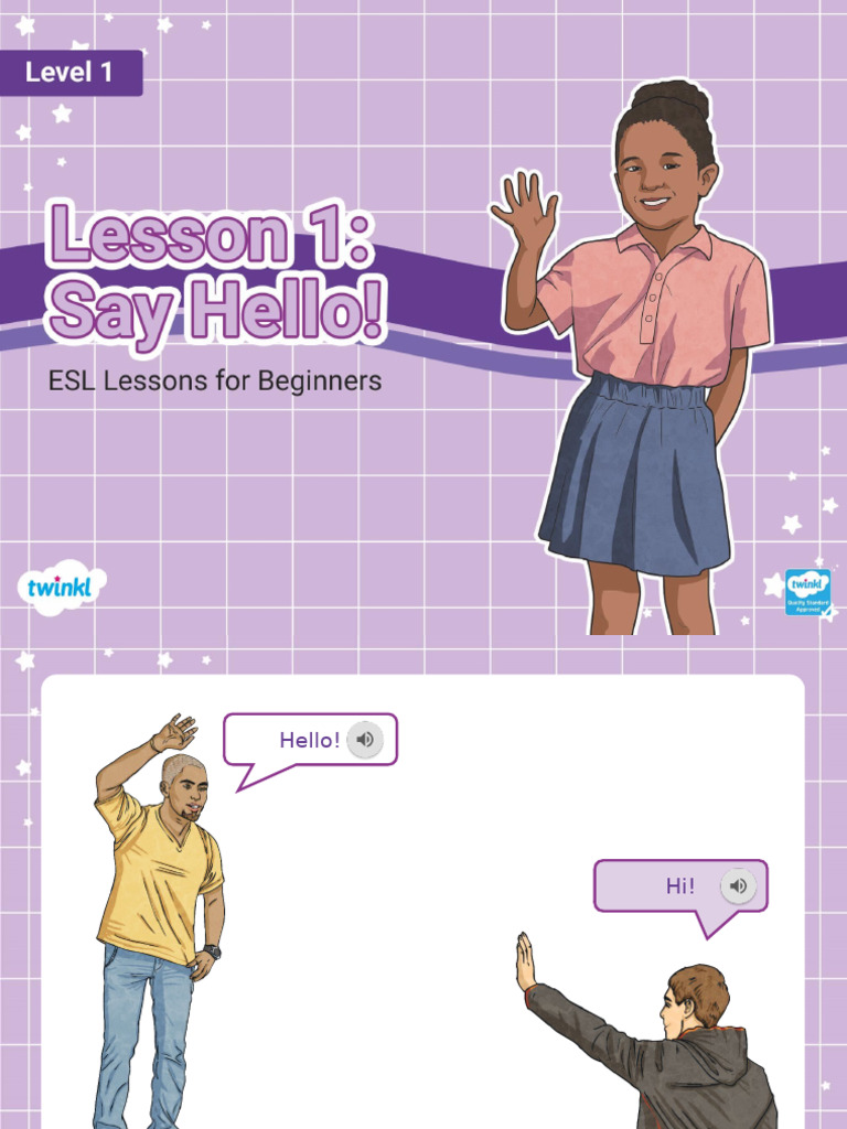 Lesson 1 Greetings Pdf