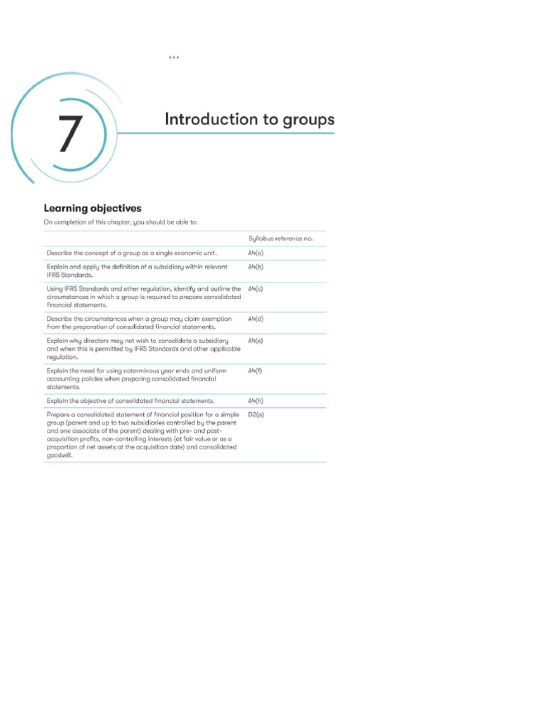 Chap7 CONSOLIDATION1 | PDF