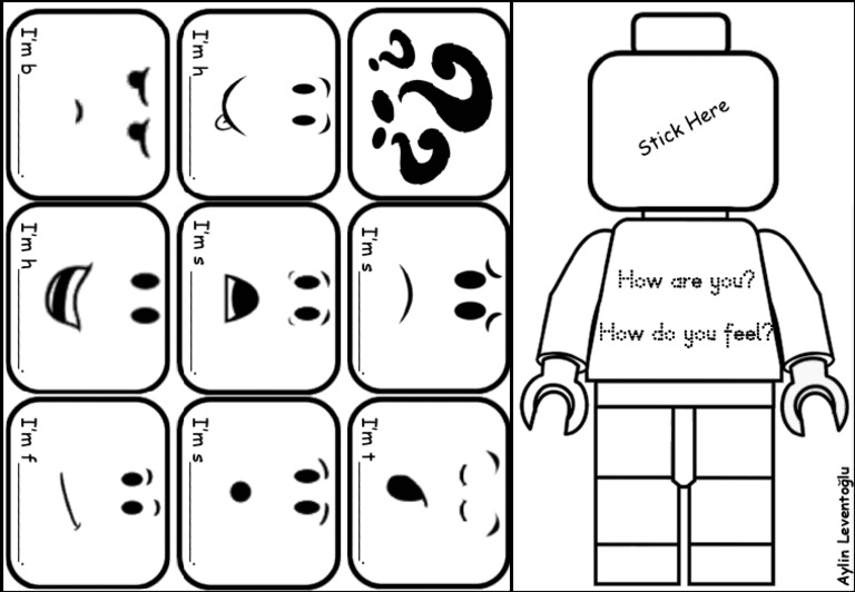 Feelings Lego Craft 2 | PDF