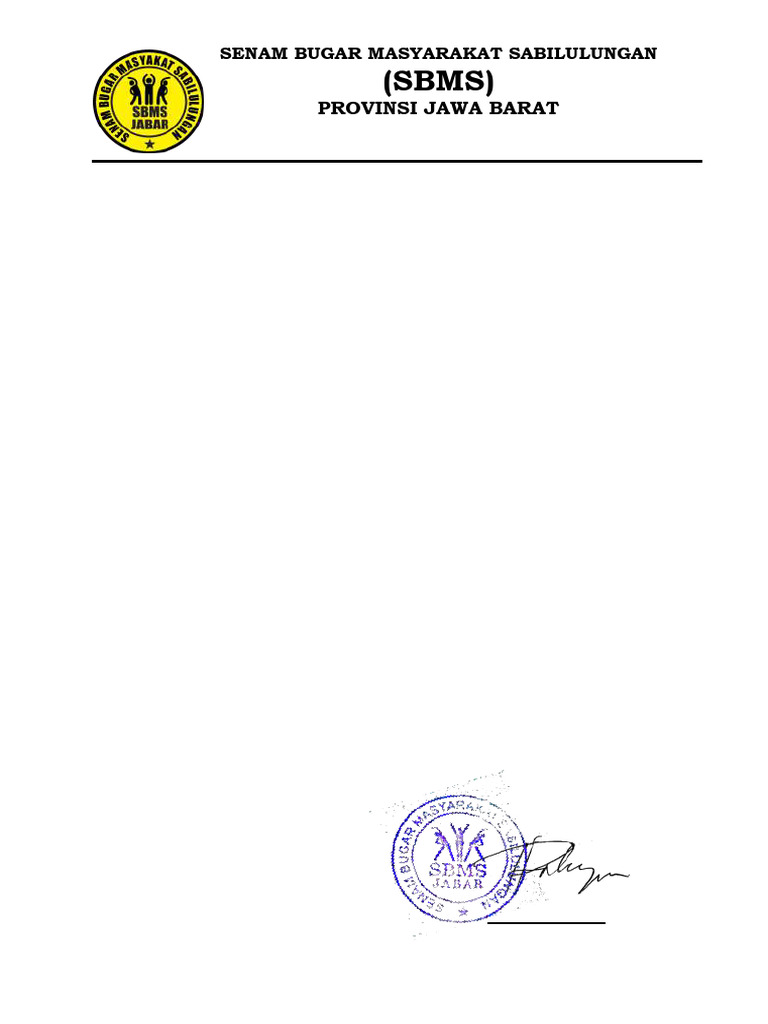 Surat Sbms Kunjungan | PDF