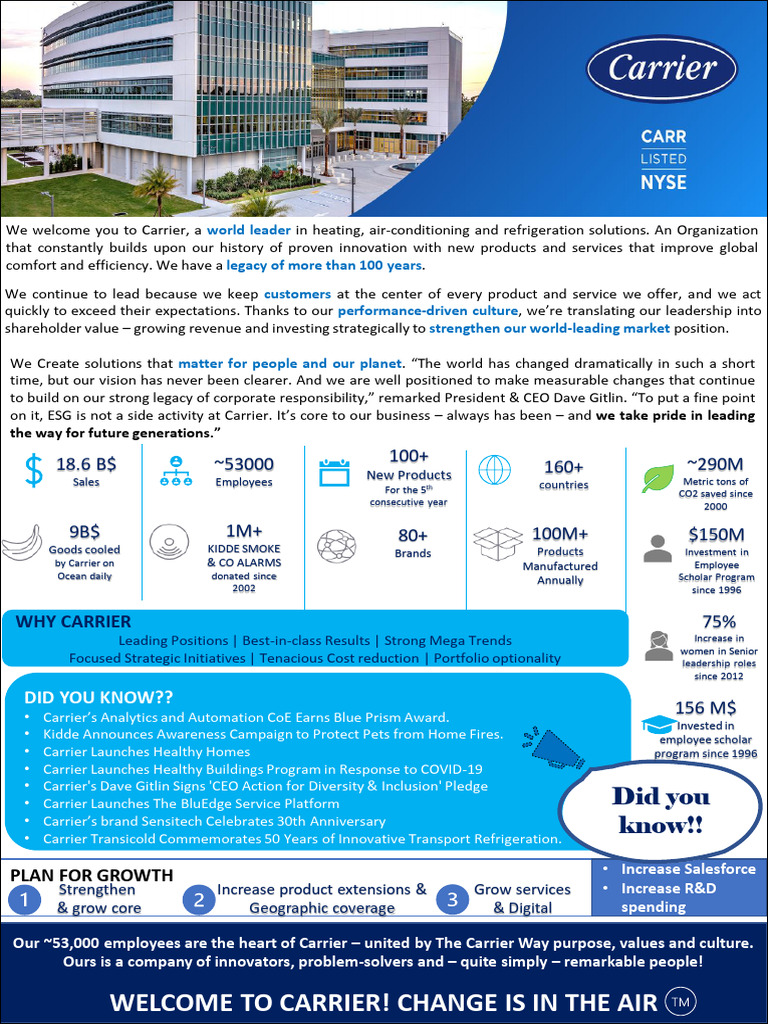 Carrier Corporation | PDF | Business Economics | Economies