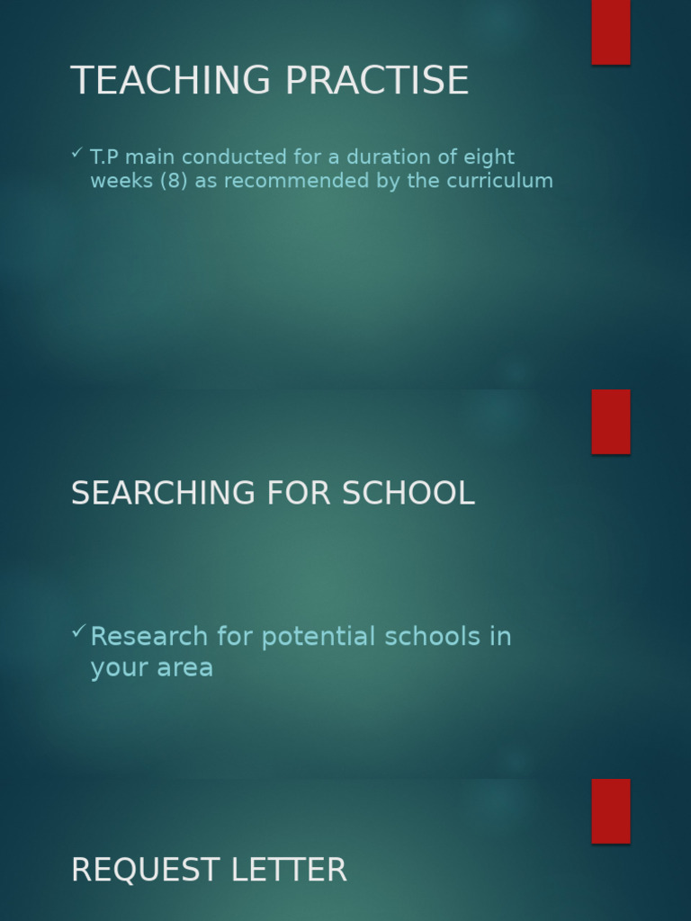 Teaching Practise Presentation | PDF