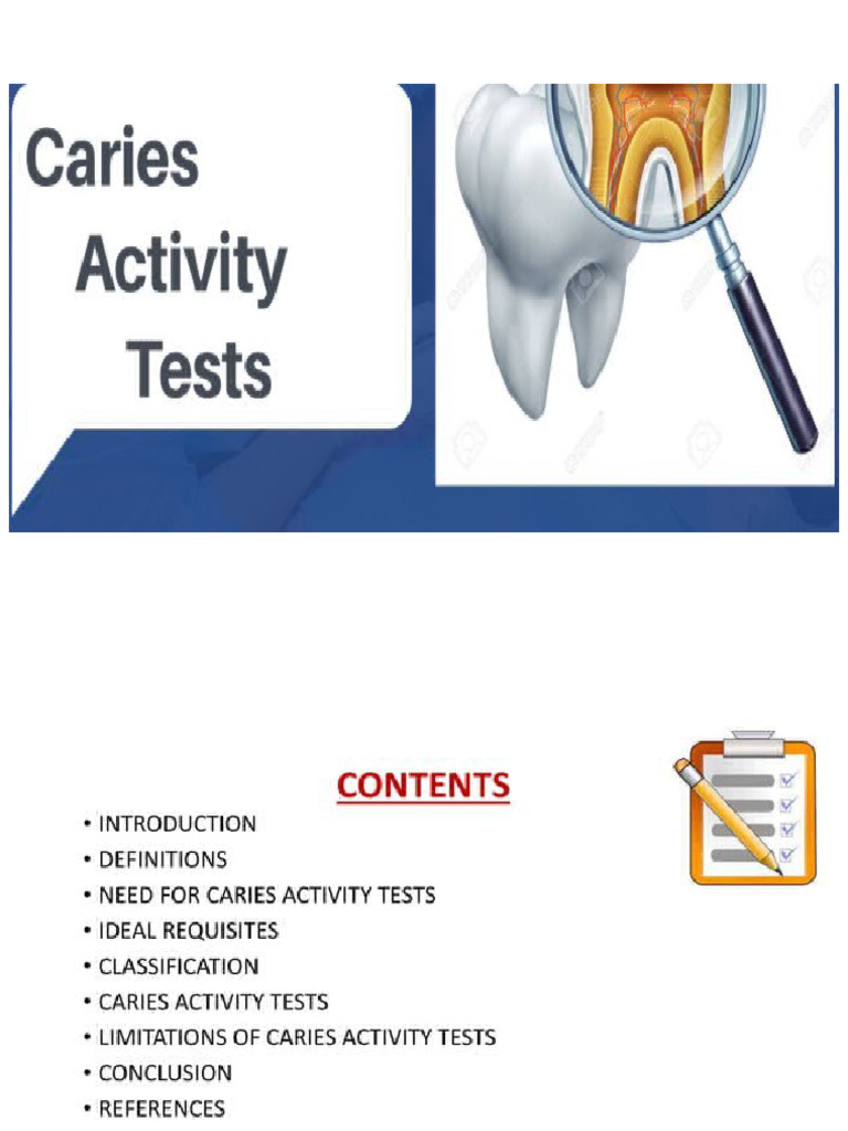 Caries Activity Test | PDF