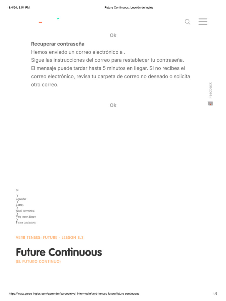 Future Continuous - Lección de Inglés | PDF | Lingüística | Morfología ...
