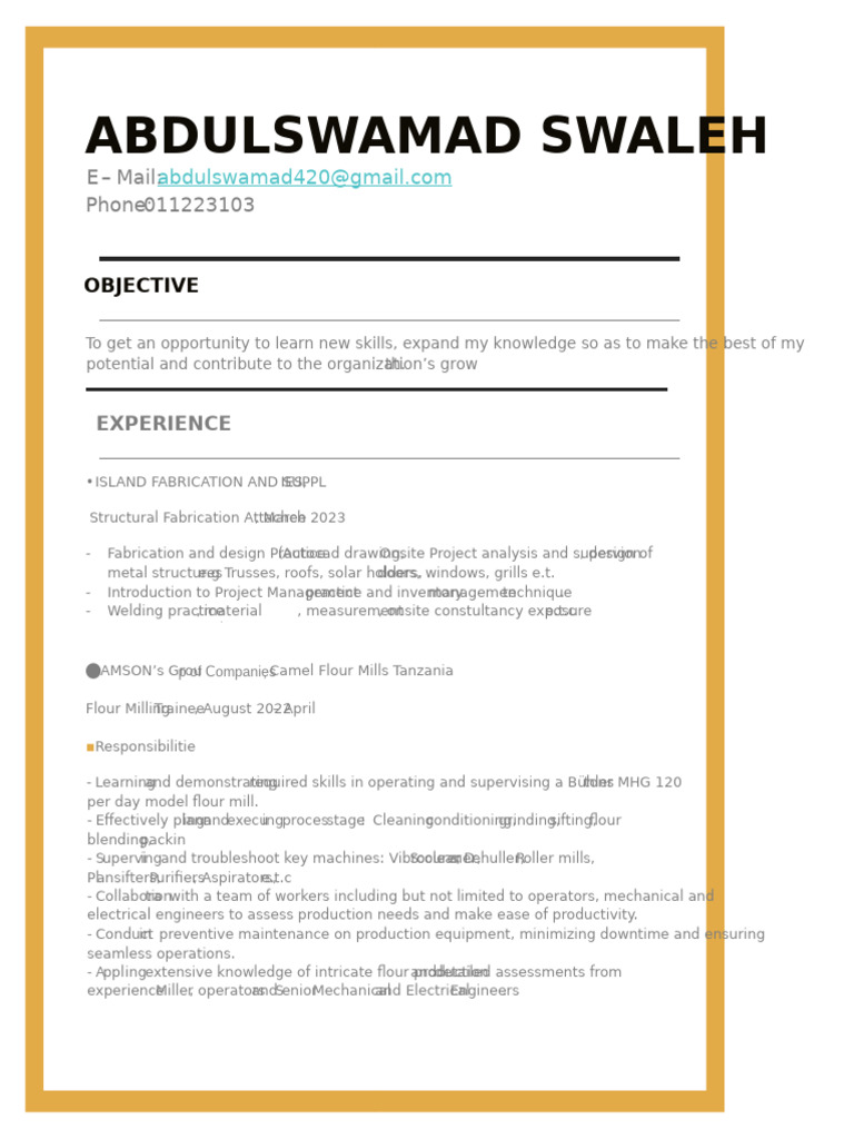 Salim Swaleh: Flour Milling Expertise | PDF | Secondary Sector Of The ...