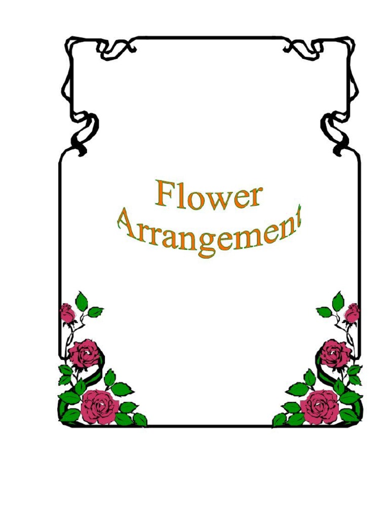 Four Styles of Flower Arrangement and Principles of Design | PDF ...