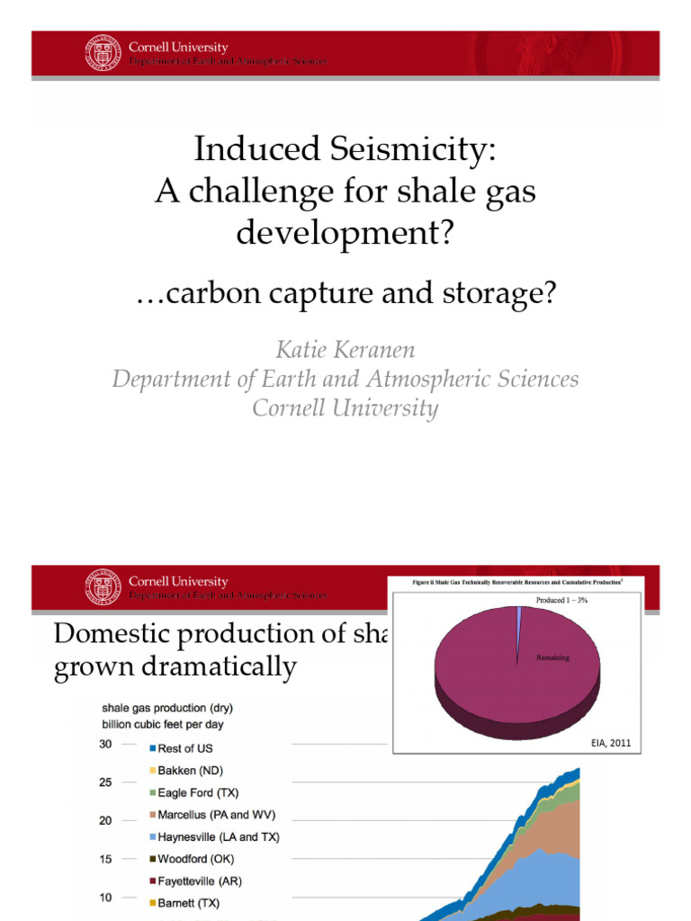Induced Seismicity in Shale Gas Development | PDF | Earthquakes | Solid ...