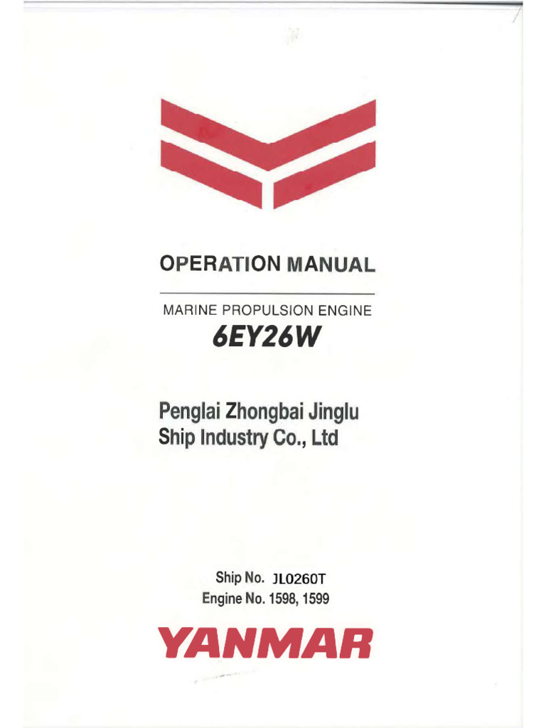 Yanmar 6EY26W | PDF