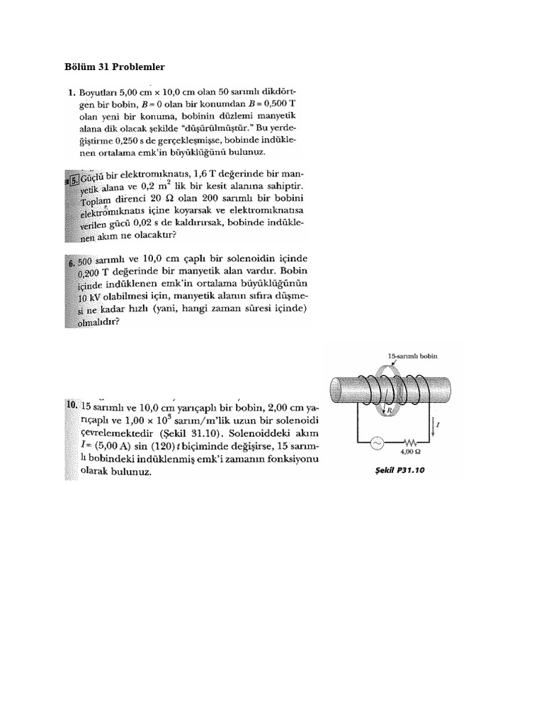 Bölüm 31 Problemler | PDF
