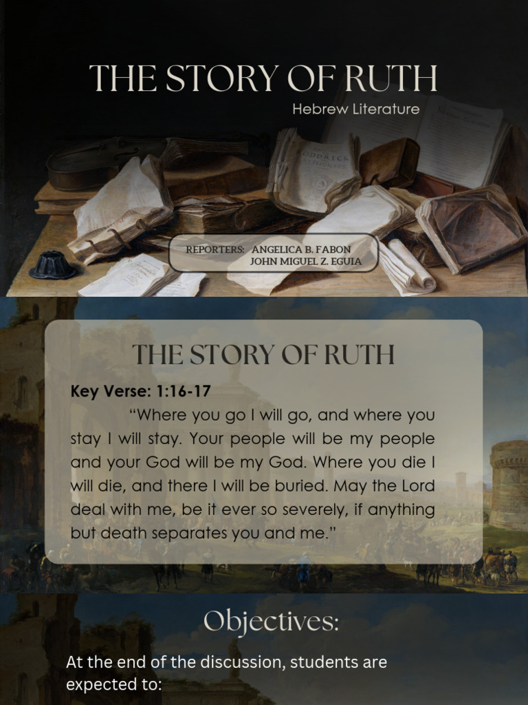 Ruth: Loyalty, Love, and Legacy | PDF | Ruth (Biblical Figure) | Book ...