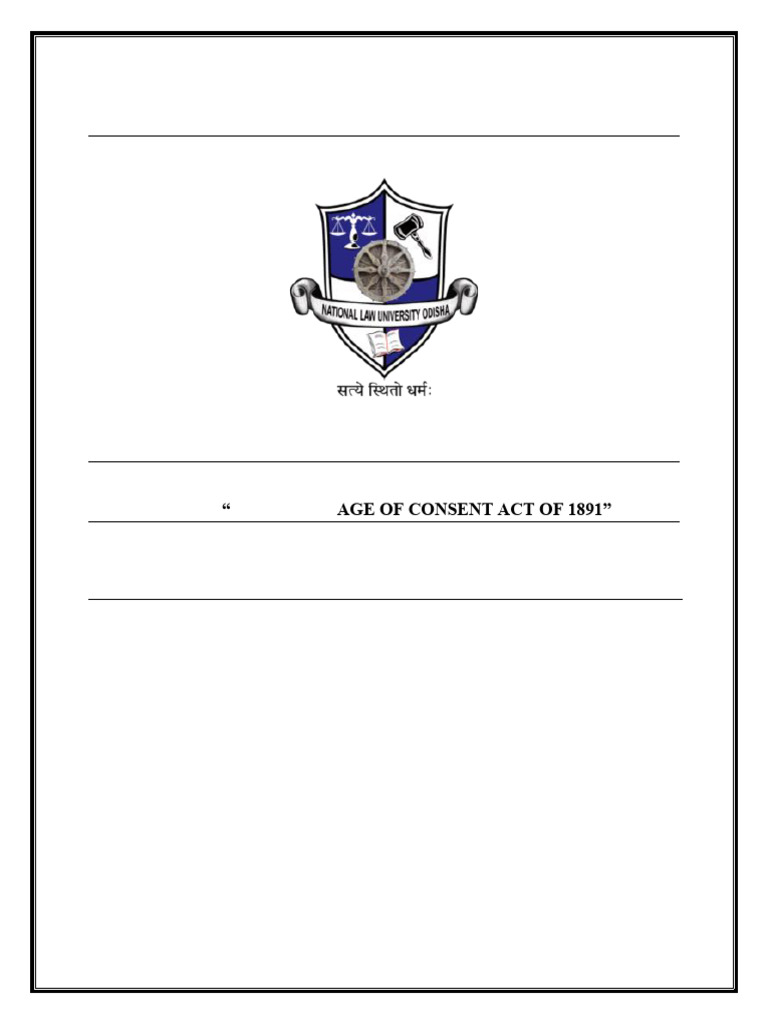 Review of the Age of Consent Act 1891 | PDF