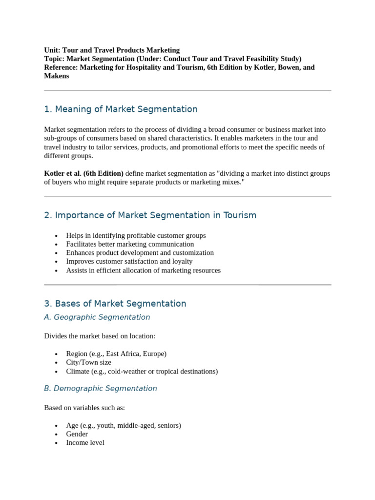 market segmentation | PDF | Market Segmentation | Marketing