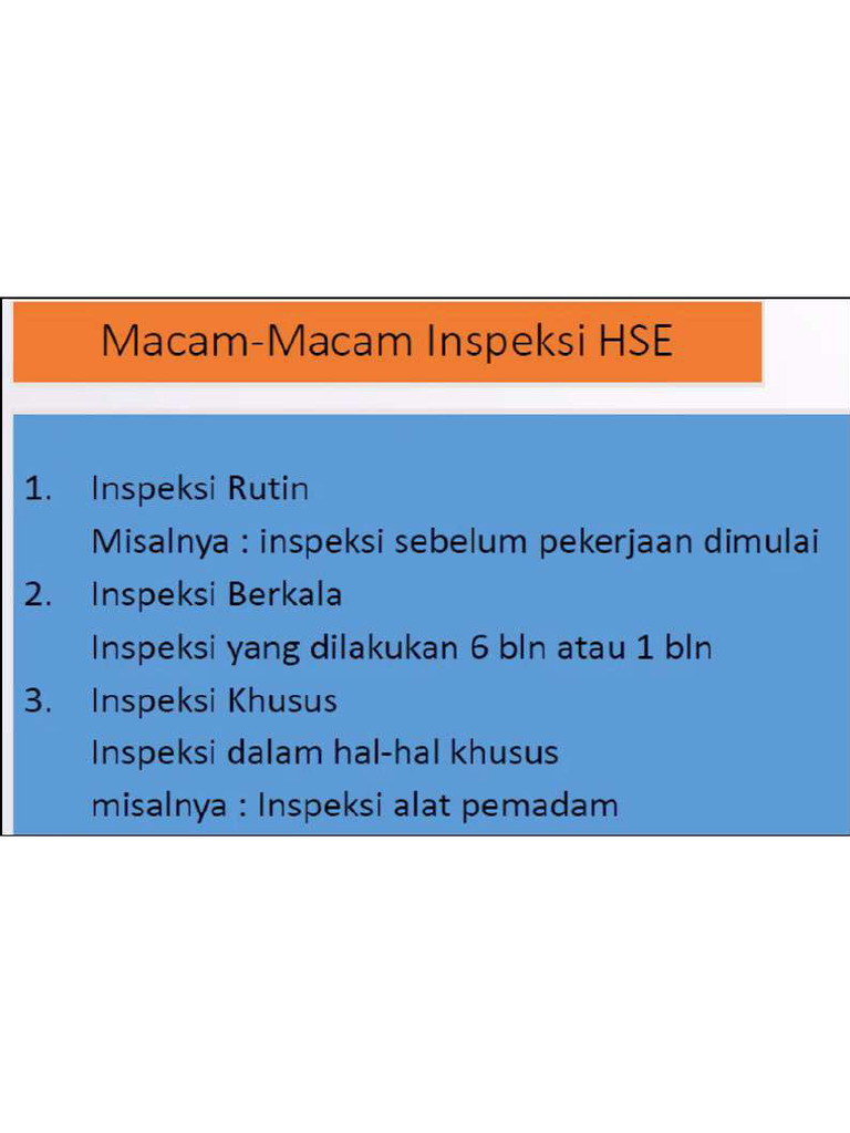 Macam Maca Inspeksi | PDF