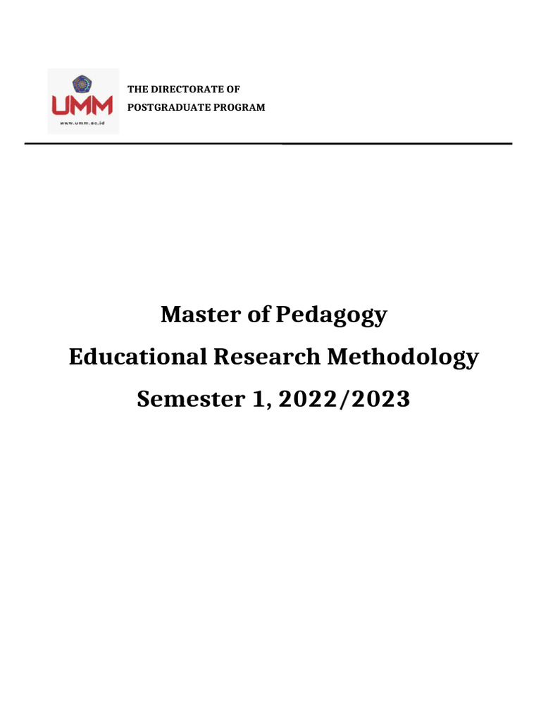 Educational Research Methodology | PDF | Methodology | Intelligence