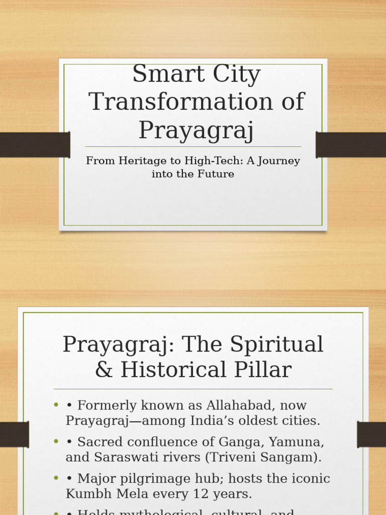 Elaborated Prayagraj Smart City Presentation | PDF