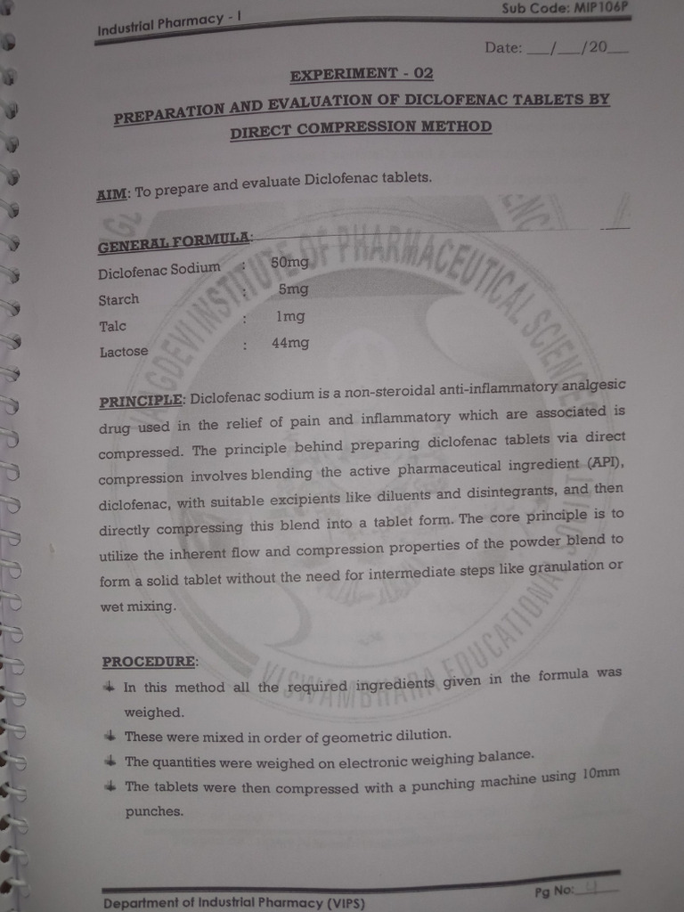 Industrial Pharmacy Record | PDF
