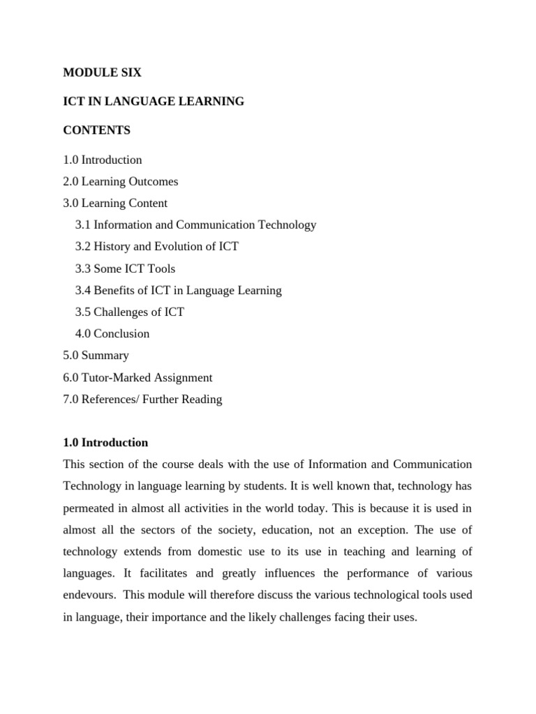 ICT Tools for Language Learning | PDF | Educational Technology ...