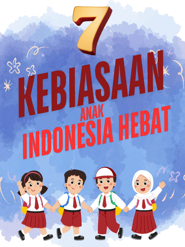 Poster Kebiasaan Anak Indonesia Hebat - Compressed | PDF