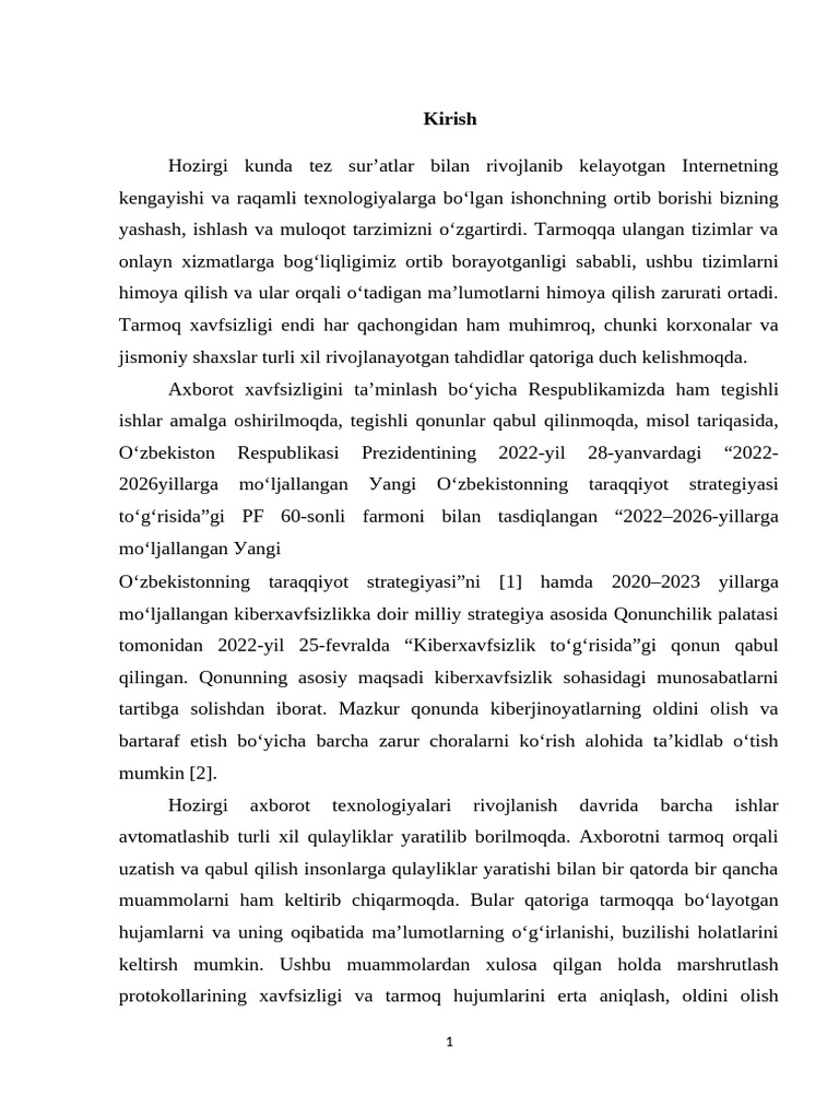 Azamov Ortiq BMI | PDF