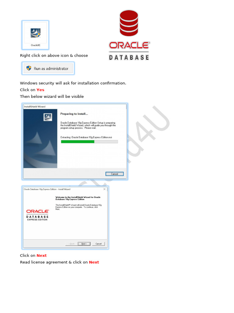 Oracle Installation Guide | PDF