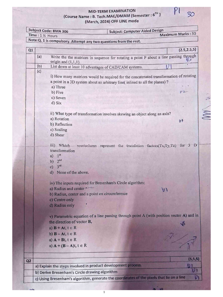 6th Sem PYQs All Subjects | PDF