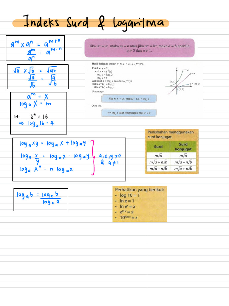 Nota Indeks Surd & Log | PDF
