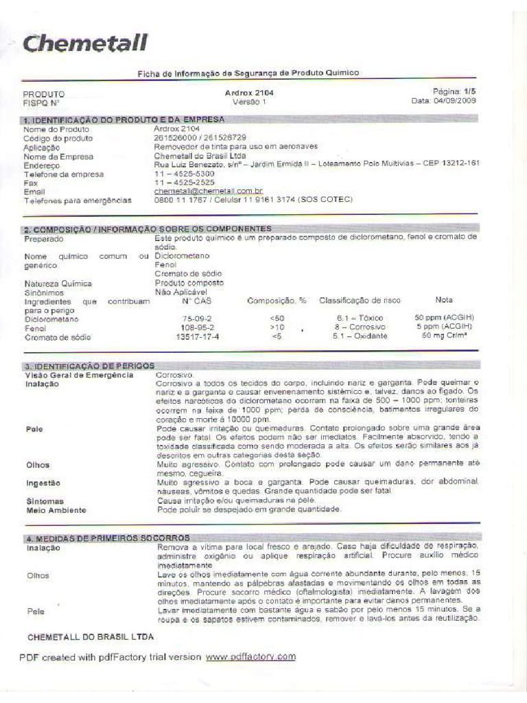 Ardrox 2104 1 | PDF