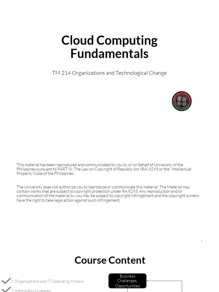Cloud 3.1 v4 Handout | PDF | Software As A Service | Cloud Computing