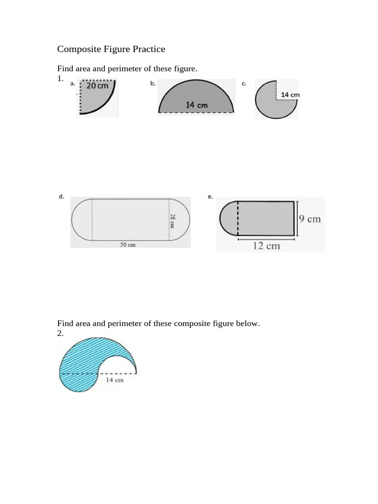 Composite Figure Practice | PDF