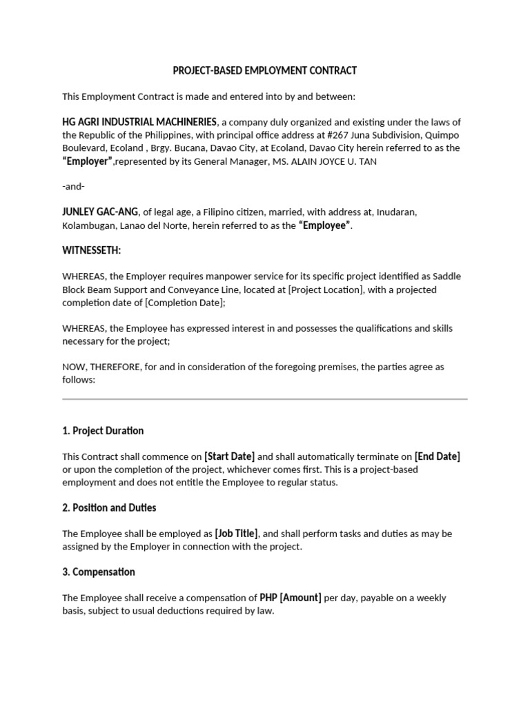 Final Project-Based Employment | PDF | Employment | Piece Work