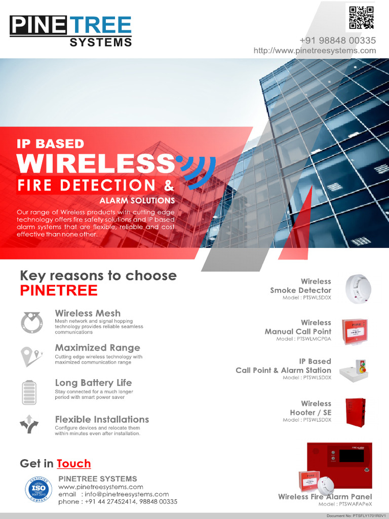 Wireless Fire Alarm System - Catalogue - PTSFLY1701R0V1 | PDF