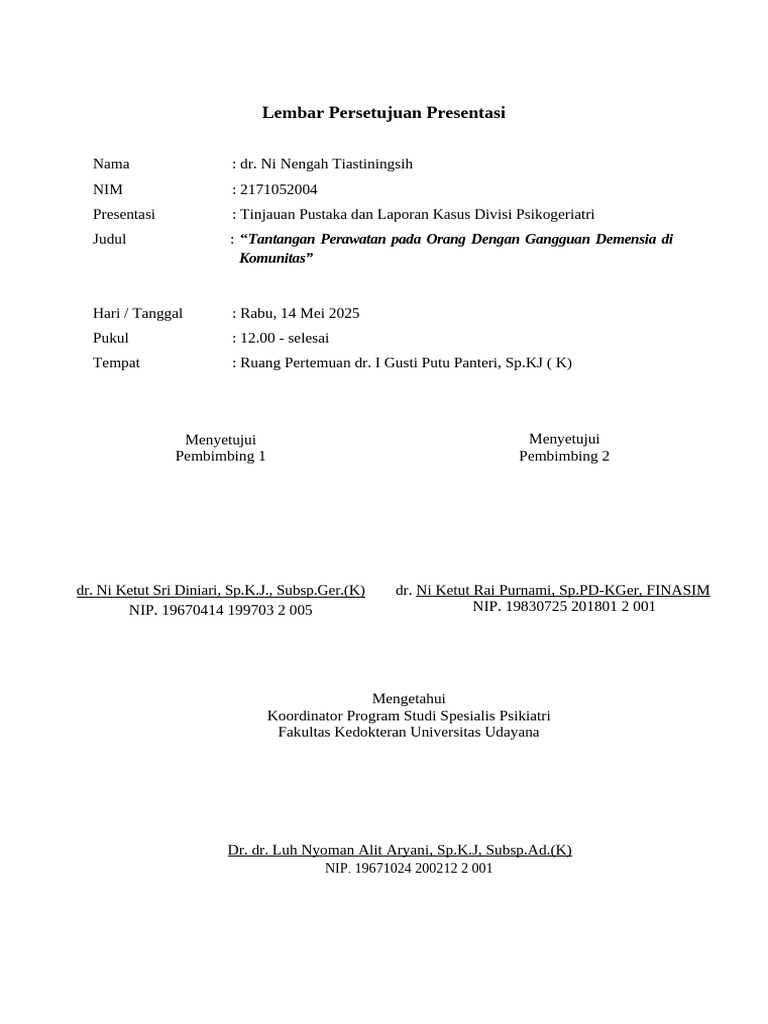 Lembar Persetujuan Div Geri Tias | PDF