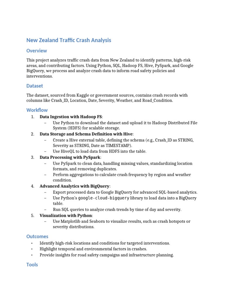 New Zealand Traffic Crash Analysis | PDF