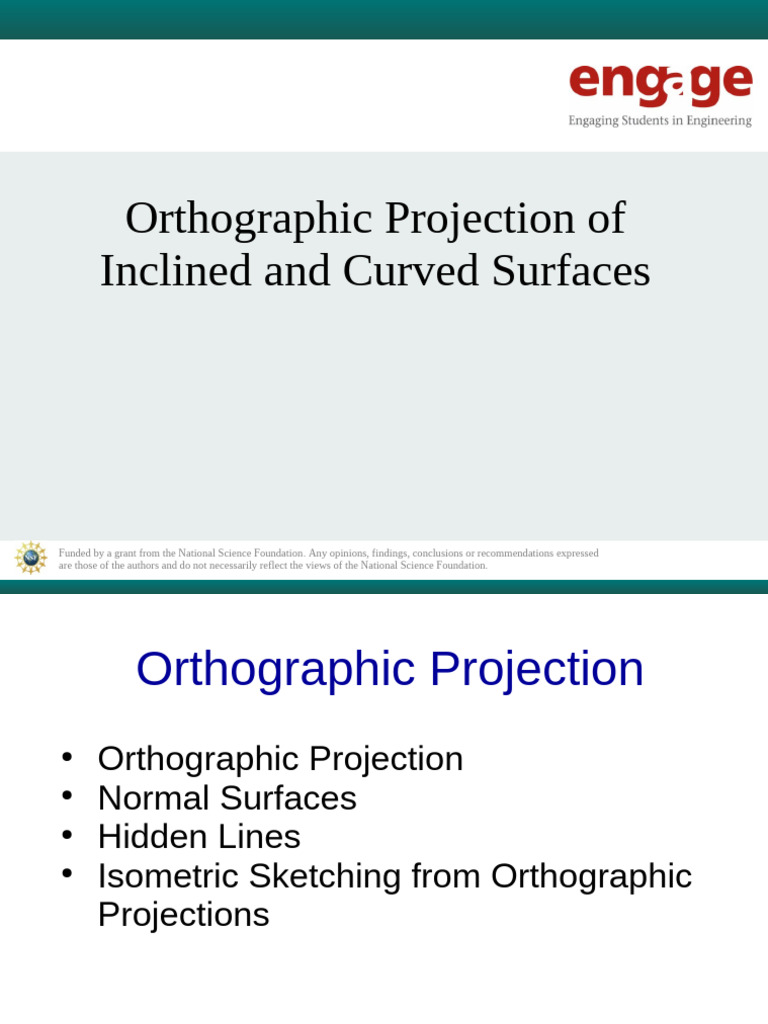 Orthographic Projection | PDF | Euclidean Geometry | Classical Geometry