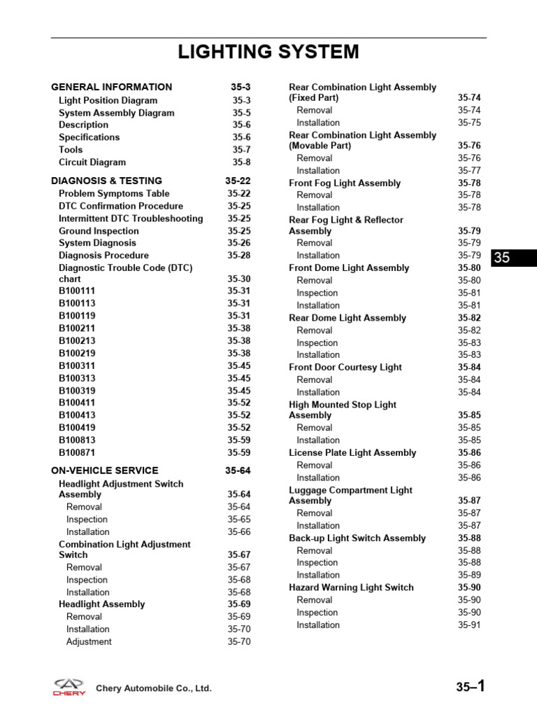 Lighting System | PDF | Headlamp | Lighting