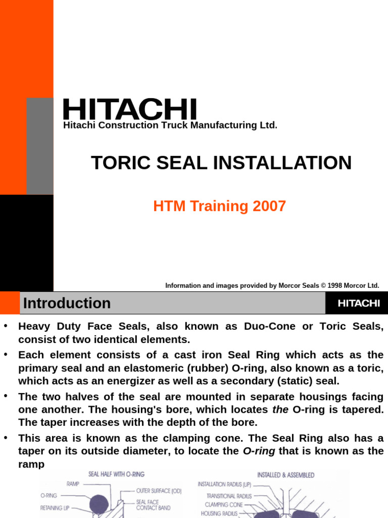 Toric Seal Installation | PDF | Pressure | Mechanical Engineering