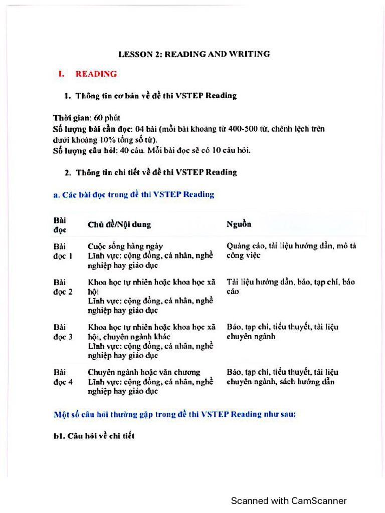 B2 Reading and Writing | PDF
