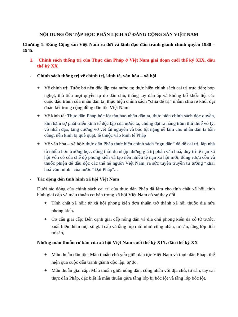 De Cuong On Tap HKII 2023 2024 | PDF