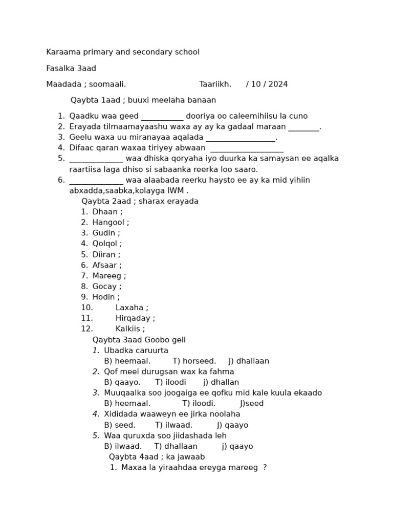 Soomali f3 | PDF
