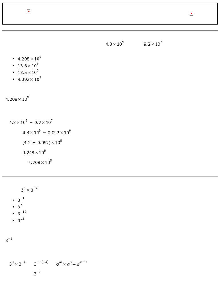 Ans Powers and Exponents | PDF | Exponentiation | Mathematical Concepts
