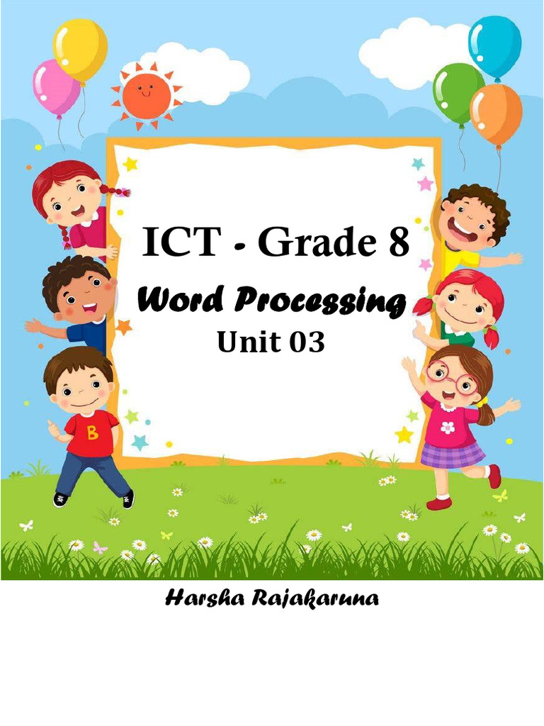 Grade 8 Word Processing Unit Guide | PDF | Microsoft Word | Bachelor Of ...