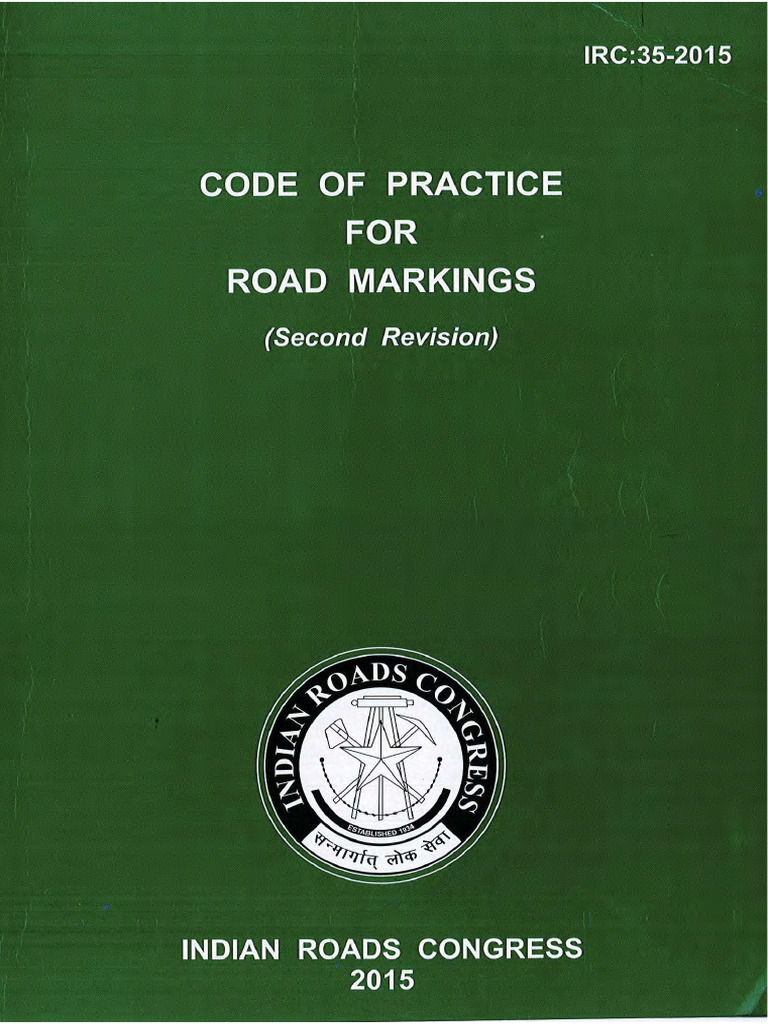 IRC 35 2015 Road Markings | PDF