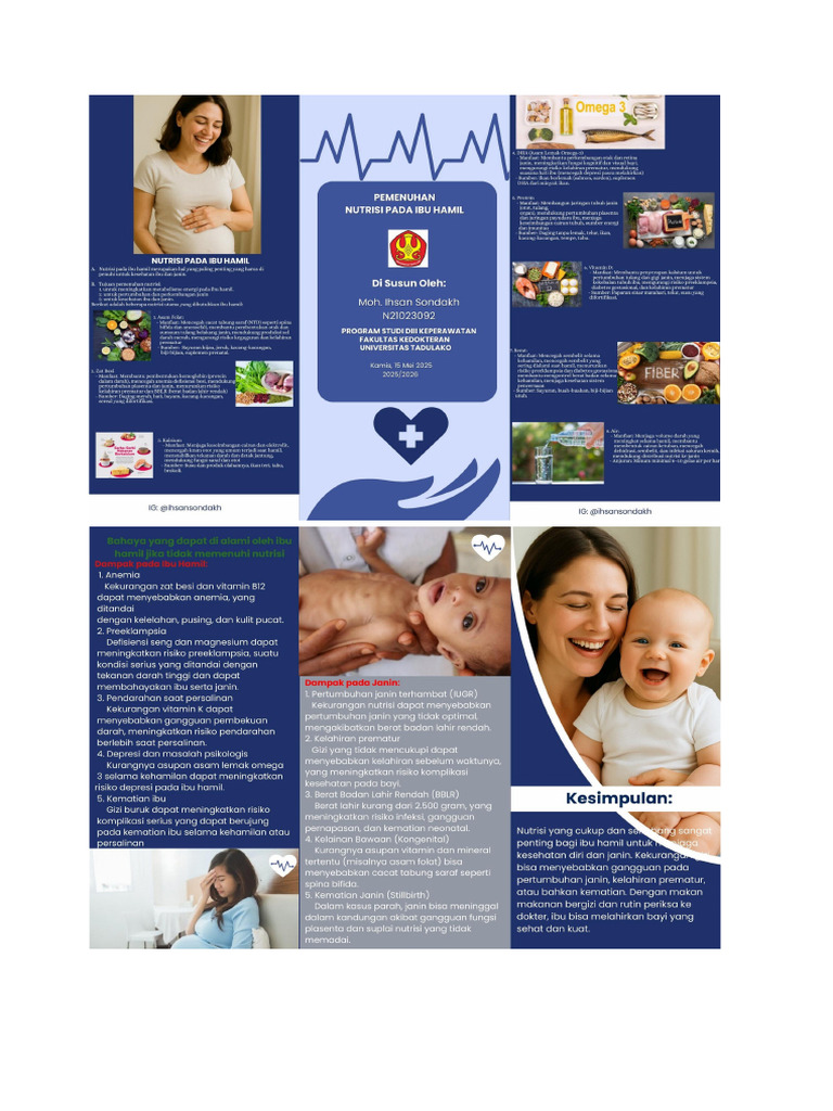 Leaflet pemenuhan nutrisi pada ibu hamil | PDF